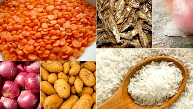 සීනි, පරිප්පු, අල, ලූණු ඇතුළු අත්‍යවශ්‍ය භාණ්ඩ 6ක තොග හා සිල්ලර මිල ...